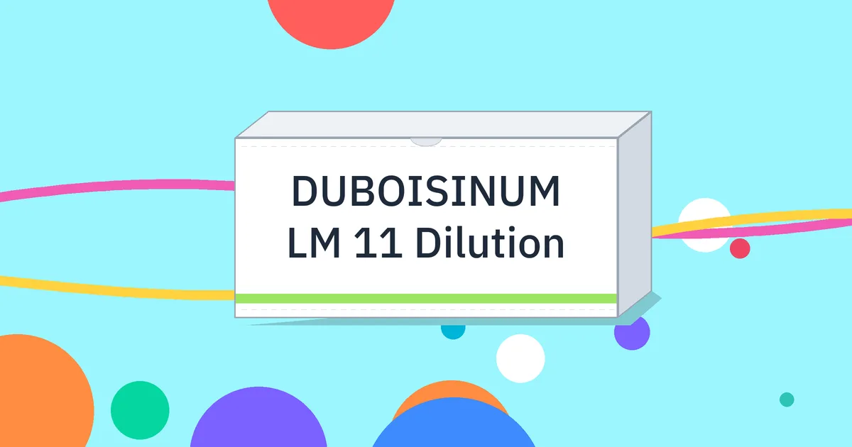 Symbolbild: Packung mit der Aufschrift DUBOISINUM LM 11 Dilution (PZN 13467478) – Verfügbarkeit und Bezug in Apotheken in Frankfurt am Main