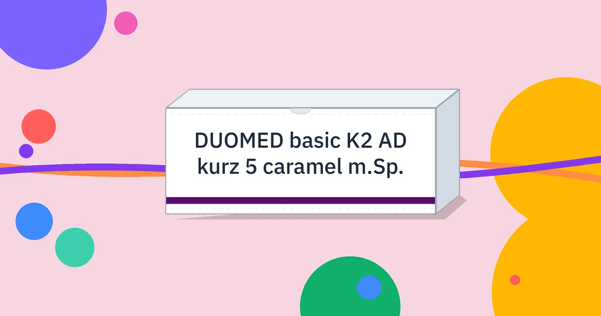 Symbolbild: Packung mit der Aufschrift DUOMED basic K2 AD kurz 5 caramel m.Sp. (PZN 20907417) – Verfügbarkeit und Bezug in Apotheken in Frankfurt am Main