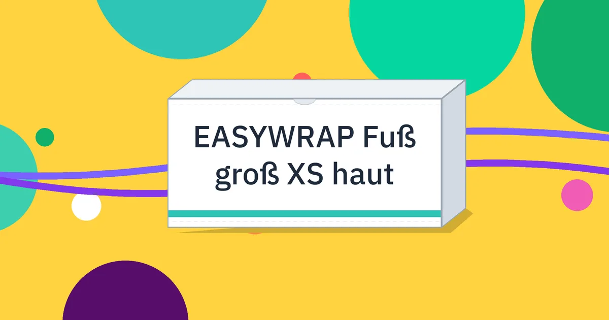 Symbolbild: Packung mit der Aufschrift EASYWRAP Fuß groß XS haut (PZN 18748466) – Verfügbarkeit und Bezug in Apotheken in Frankfurt am Main