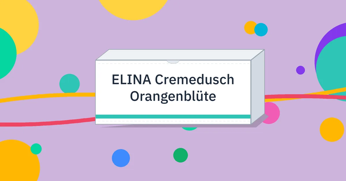 Symbolbild: Packung mit der Aufschrift ELINA Cremedusch Orangenblüte (PZN 19366519) – Verfügbarkeit und Bezug in Apotheken in Frankfurt am Main