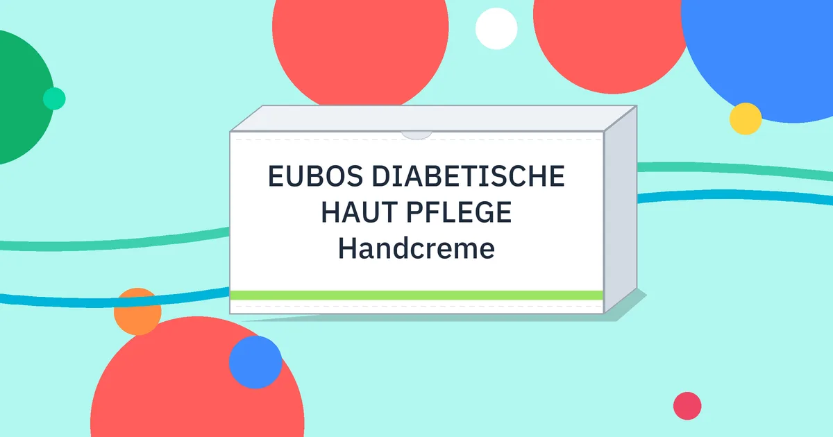 Symbolbild: Packung mit der Aufschrift EUBOS DIABETISCHE HAUT PFLEGE Handcreme (PZN 16238904) – Verfügbarkeit und Bezug in Apotheken in Frankfurt am Main