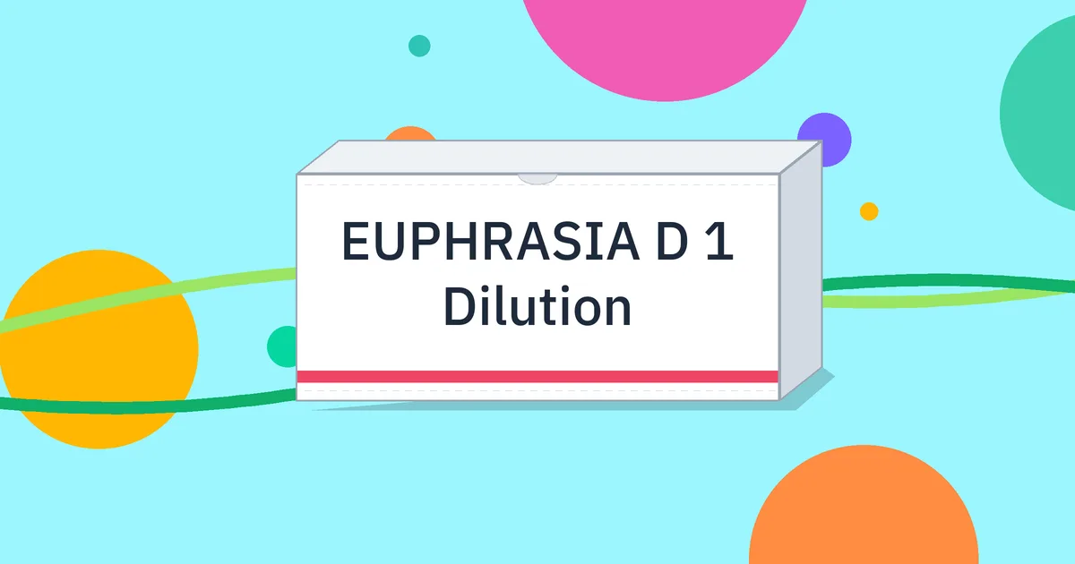 Symbolbild: Packung mit der Aufschrift EUPHRASIA D 1 Dilution (PZN 02802270) – Verfügbarkeit und Bezug in Apotheken in Frankfurt am Main