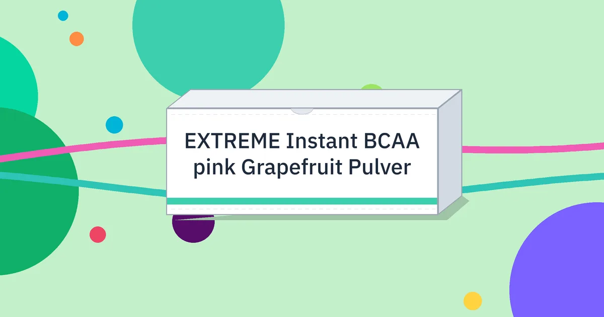 Symbolbild: Packung mit der Aufschrift EXTREME Instant BCAA pink Grapefruit Pulver (PZN 13706552) – Verfügbarkeit und Bezug in Apotheken in Frankfurt am Main