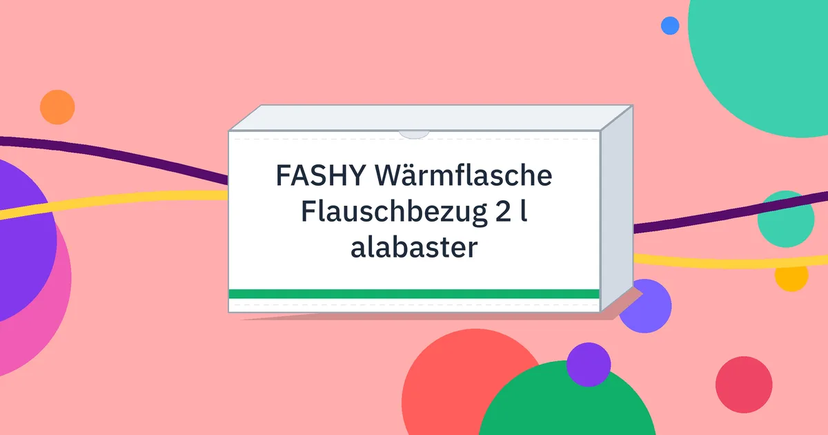 Symbolbild: Packung mit der Aufschrift FASHY Wärmflasche Flauschbezug 2 l alabaster (PZN 18026141) – Verfügbarkeit und Bezug in Apotheken in Frankfurt am Main