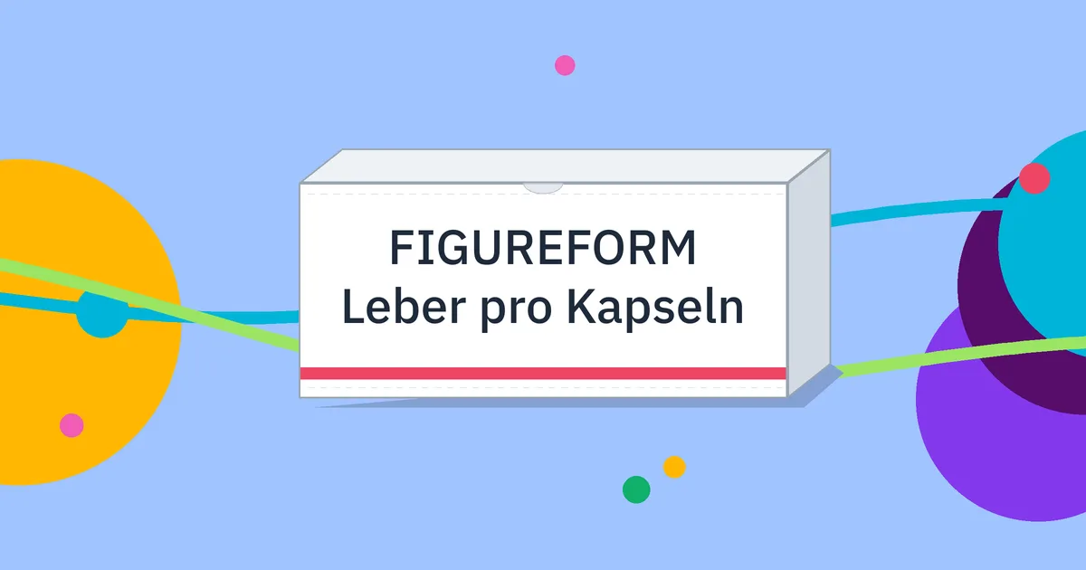 Symbolbild: Packung mit der Aufschrift FIGUREFORM Leber pro Kapseln (PZN 10392254) – Verfügbarkeit und Bezug in Apotheken in Frankfurt am Main