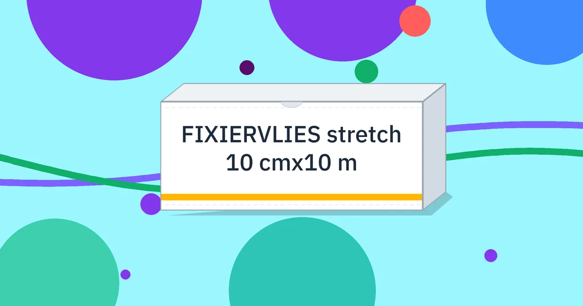Symbolbild: Packung mit der Aufschrift FIXIERVLIES stretch 10 cmx10 m (PZN 06962013) – Verfügbarkeit und Bezug in Apotheken in Frankfurt am Main