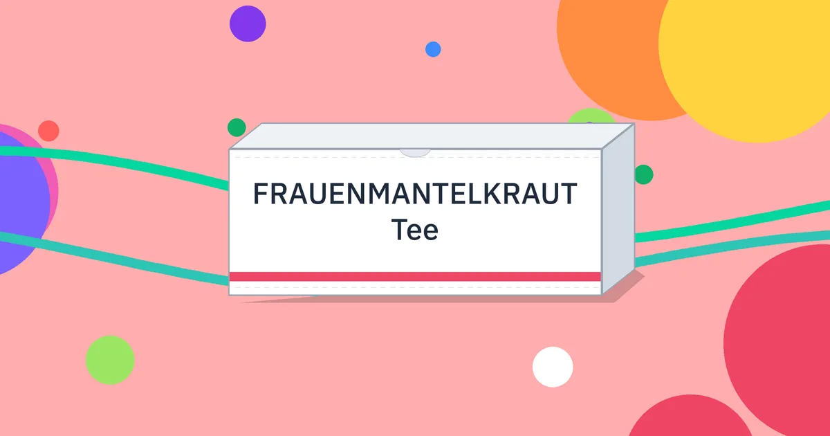 Symbolbild: Packung mit der Aufschrift FRAUENMANTELKRAUT Tee (PZN 01580324) – Verfügbarkeit und Bezug in Apotheken in Frankfurt am Main