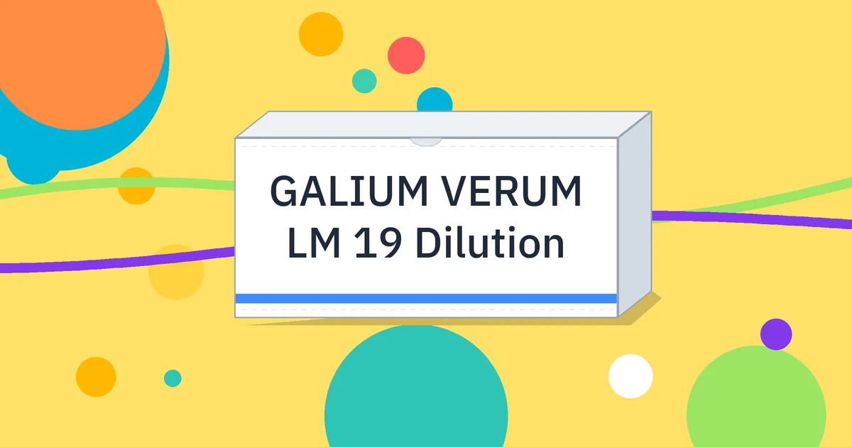 Symbolbild: Packung mit der Aufschrift GALIUM VERUM LM 19 Dilution (PZN 13497663) – Verfügbarkeit und Bezug in Apotheken in Frankfurt am Main