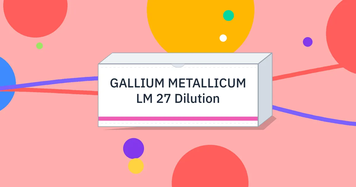 Symbolbild: Packung mit der Aufschrift GALLIUM METALLICUM LM 27 Dilution (PZN 12875040) – Verfügbarkeit und Bezug in Apotheken in Frankfurt am Main