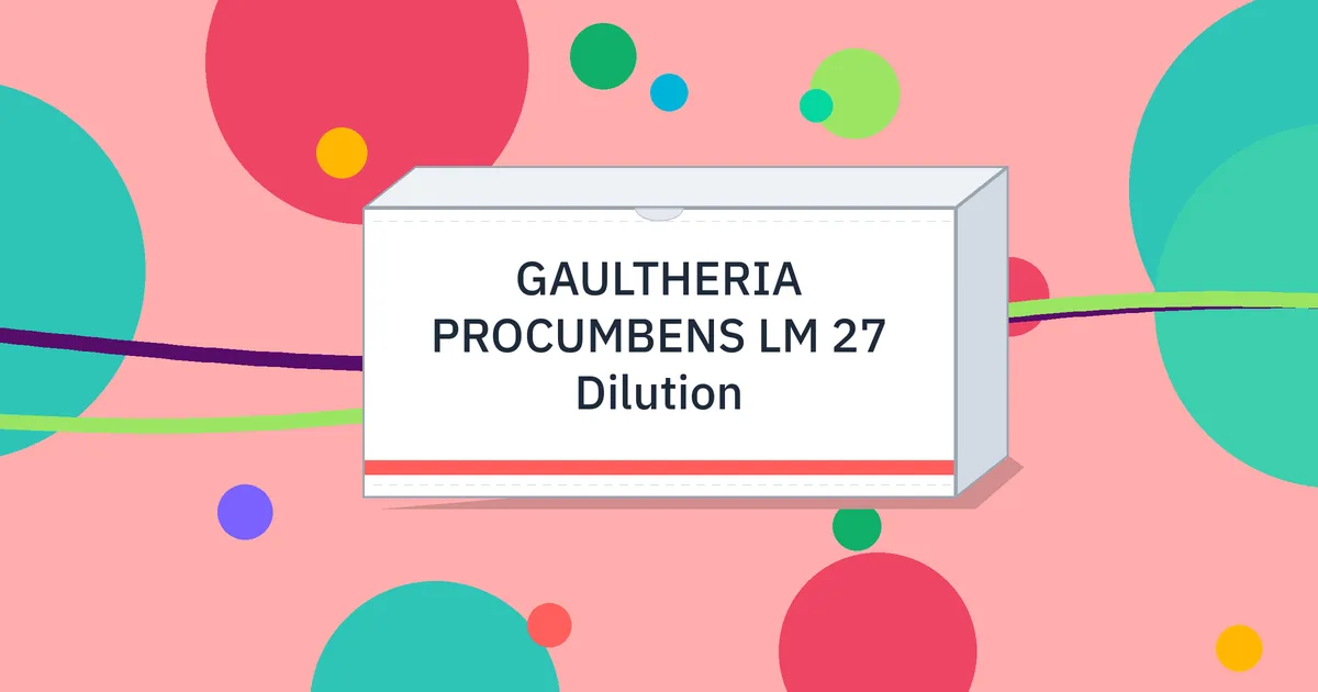 Symbolbild: Packung mit der Aufschrift GAULTHERIA PROCUMBENS LM 27 Dilution (PZN 13499171) – Verfügbarkeit und Bezug in Apotheken in Frankfurt am Main