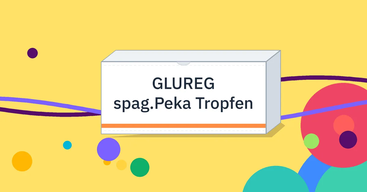 Symbolbild: Packung mit der Aufschrift GLUREG spag.Peka Tropfen (PZN 04969896) – Verfügbarkeit und Bezug in Apotheken in Frankfurt am Main