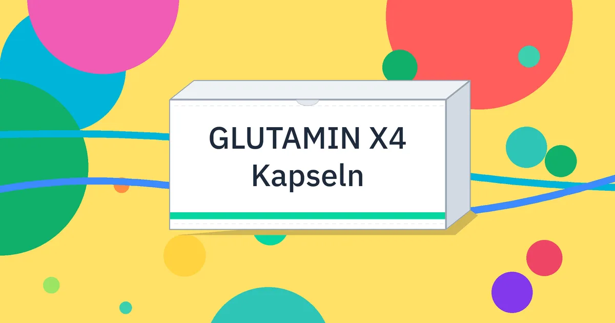 Symbolbild: Packung mit der Aufschrift GLUTAMIN X4 Kapseln (PZN 10732566) – Verfügbarkeit und Bezug in Apotheken in Frankfurt am Main