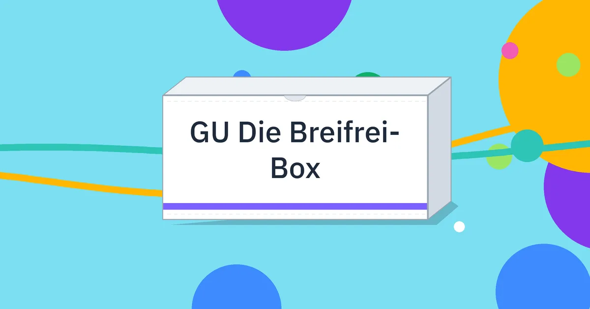 Symbolbild: Packung mit der Aufschrift GU Die Breifrei-Box (PZN 19207465) – Verfügbarkeit und Bezug in Apotheken in Frankfurt am Main