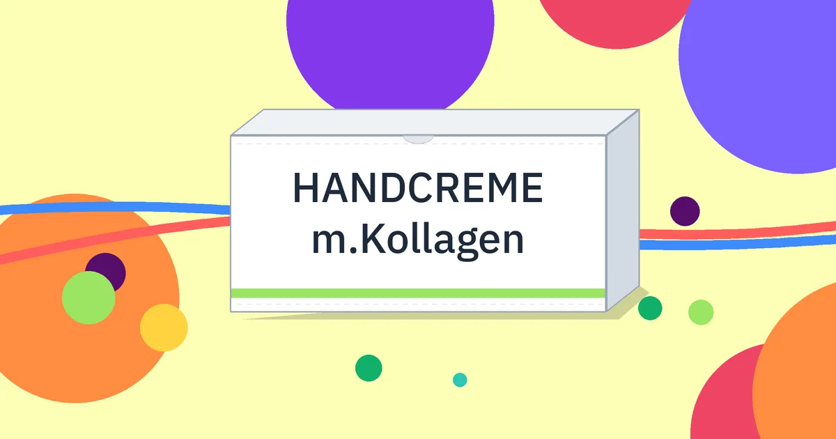 Symbolbild: Packung mit der Aufschrift HANDCREME m.Kollagen (PZN 06153874) – Verfügbarkeit und Bezug in Apotheken in Frankfurt am Main