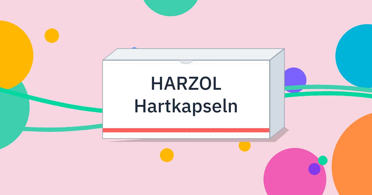 Symbolbild: Packung mit der Aufschrift HARZOL Hartkapseln (PZN 04900686) – Verfügbarkeit und Bezug in Apotheken in Frankfurt am Main