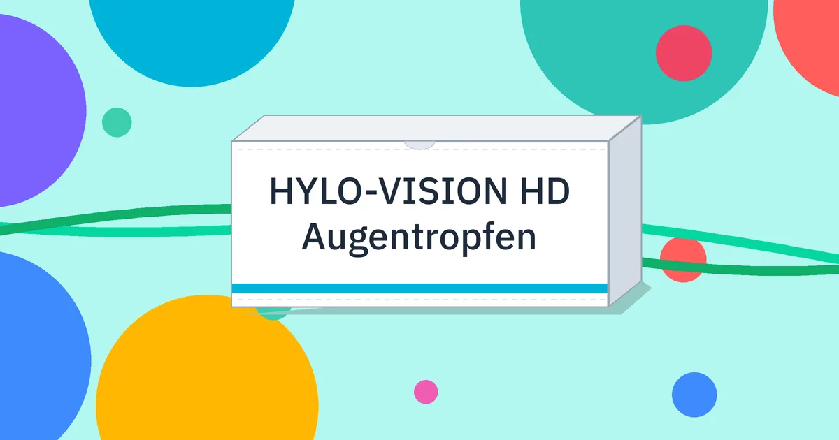 Symbolbild: Packung mit der Aufschrift HYLO-VISION HD Augentropfen (PZN 03114069) – Verfügbarkeit und Bezug in Apotheken in Frankfurt am Main