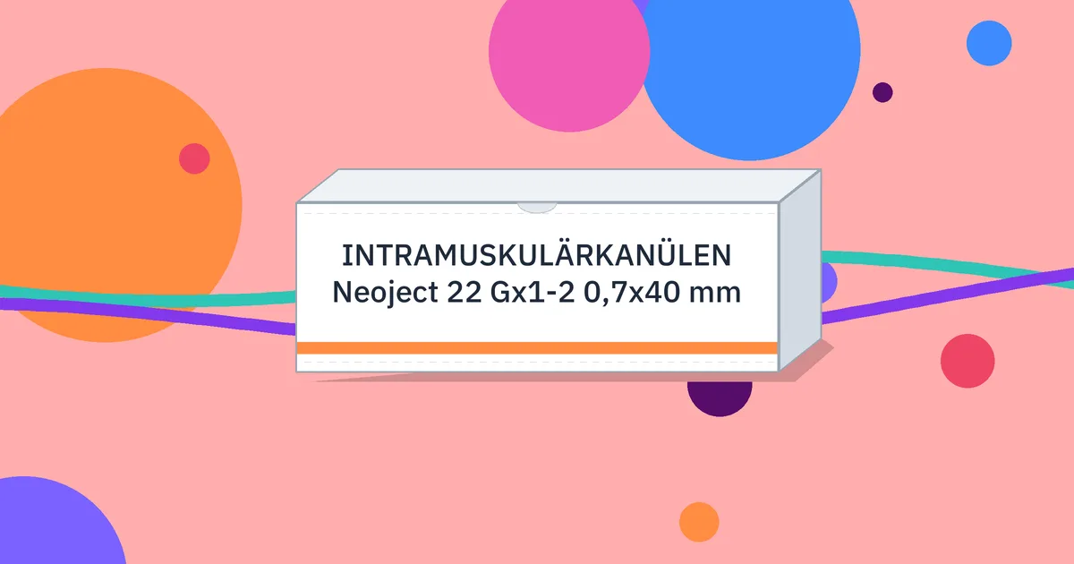 Symbolbild: Packung mit der Aufschrift INTRAMUSKULÄRKANÜLEN Neoject 22 Gx1-2 0,7x40 mm (PZN 10834976) – Verfügbarkeit und Bezug in Apotheken in Frankfurt am Main