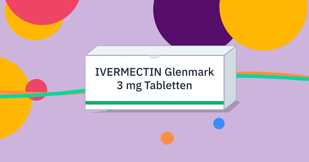 Symbolbild: Packung mit der Aufschrift IVERMECTIN Glenmark 3 mg Tabletten (PZN 19833464) – Verfügbarkeit und Bezug in Apotheken in Frankfurt am Main