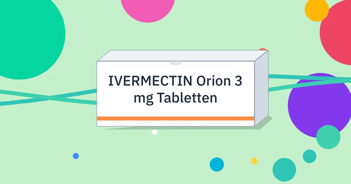 Symbolbild: Packung mit der Aufschrift IVERMECTIN Orion 3 mg Tabletten (PZN 19505464) – Verfügbarkeit und Bezug in Apotheken in Frankfurt am Main