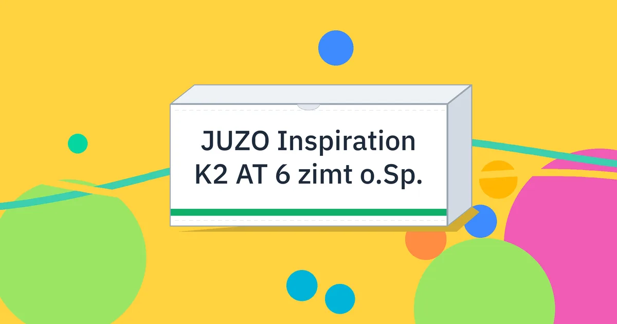 Symbolbild: Packung mit der Aufschrift JUZO Inspiration K2 AT 6 zimt o.Sp. (PZN 14927108) – Verfügbarkeit und Bezug in Apotheken in Frankfurt am Main
