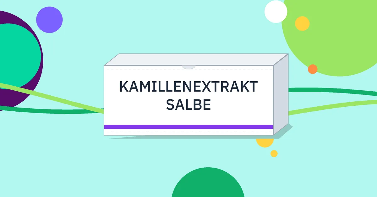 Symbolbild: Packung mit der Aufschrift KAMILLENEXTRAKT SALBE (PZN 18760220) – Verfügbarkeit und Bezug in Apotheken in Frankfurt am Main