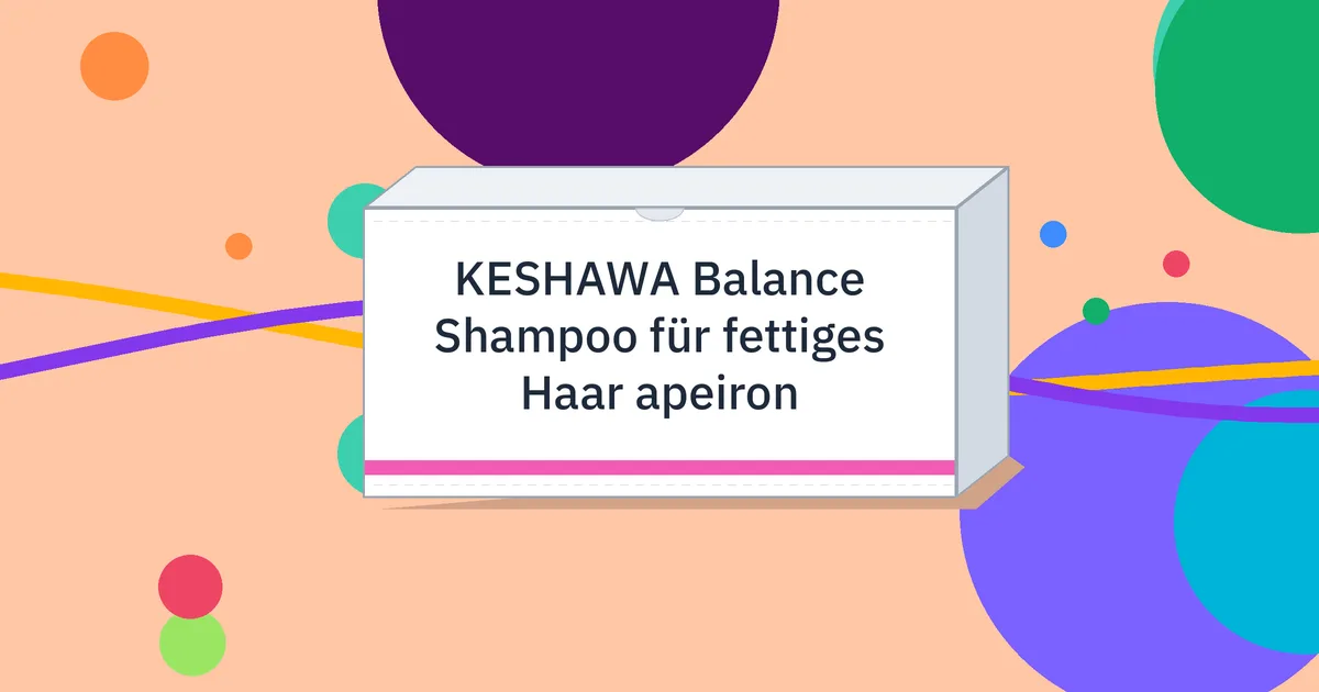 Symbolbild: Packung mit der Aufschrift KESHAWA Balance Shampoo für fettiges Haar apeiron (PZN 00109435) – Verfügbarkeit und Bezug in Apotheken in Frankfurt am Main