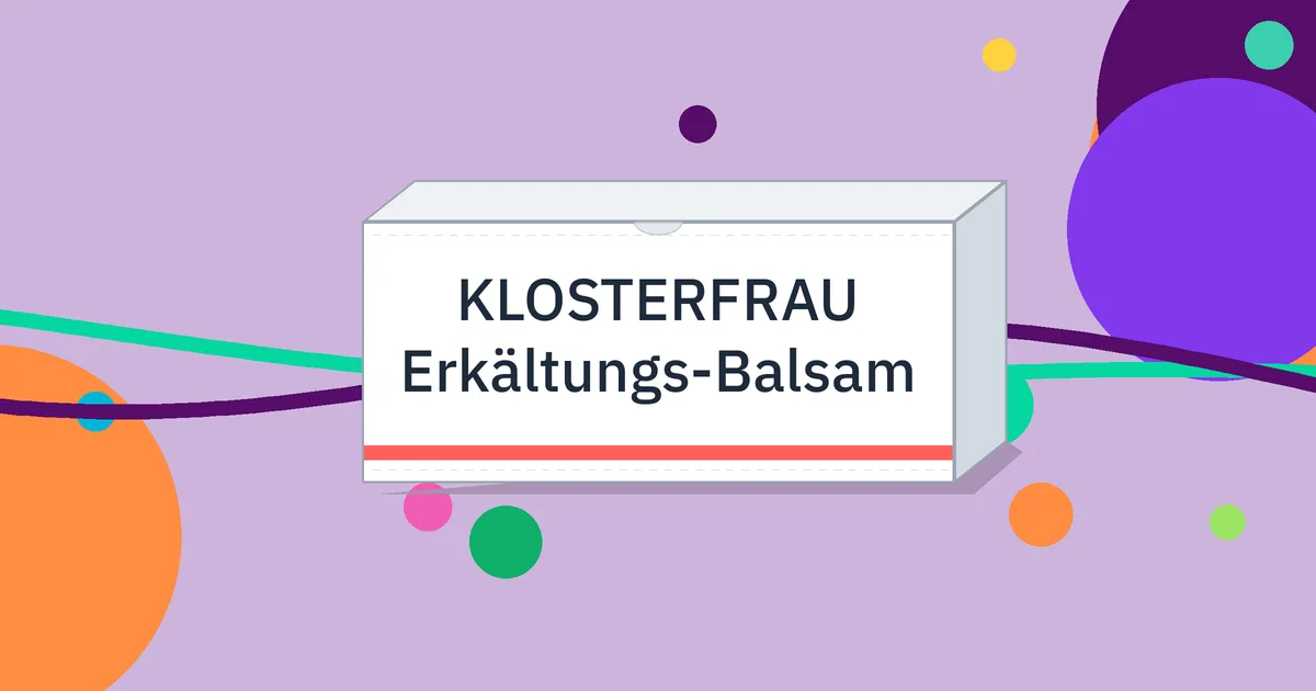 Symbolbild: Packung mit der Aufschrift KLOSTERFRAU Erkältungs-Balsam (PZN 13505606) – Verfügbarkeit und Bezug in Apotheken in Frankfurt am Main