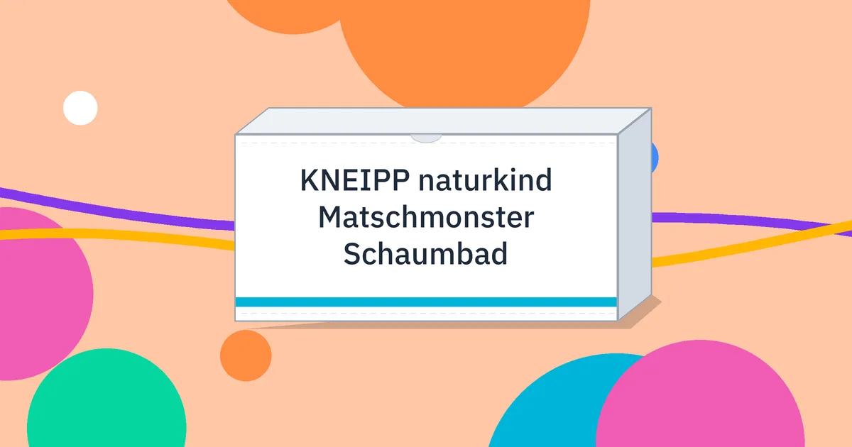 Symbolbild: Packung mit der Aufschrift KNEIPP naturkind Matschmonster Schaumbad (PZN 10538019) – Verfügbarkeit und Bezug in Apotheken in Frankfurt am Main