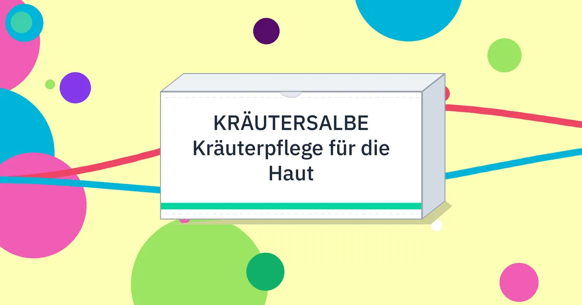 Symbolbild: Packung mit der Aufschrift KRÄUTERSALBE Kräuterpflege für die Haut (PZN 18249616) – Verfügbarkeit und Bezug in Apotheken in Frankfurt am Main