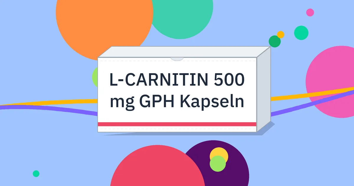 Symbolbild: Packung mit der Aufschrift L-CARNITIN 500 mg GPH Kapseln (PZN 07352529) – Verfügbarkeit und Bezug in Apotheken in Frankfurt am Main