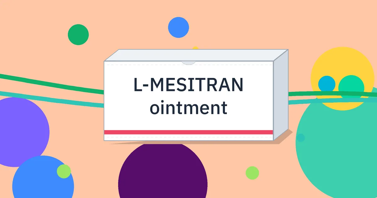 Symbolbild: Packung mit der Aufschrift L-MESITRAN ointment (PZN 13154495) – Verfügbarkeit und Bezug in Apotheken in Frankfurt am Main