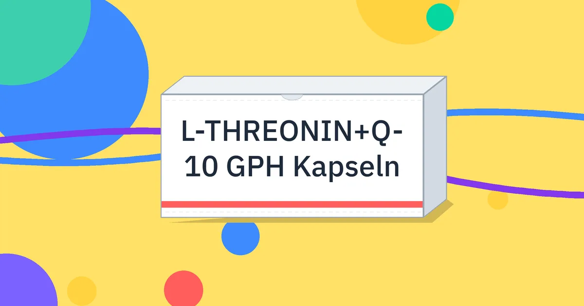 Symbolbild: Packung mit der Aufschrift L-THREONIN+Q-10 GPH Kapseln (PZN 09918811) – Verfügbarkeit und Bezug in Apotheken in Frankfurt am Main