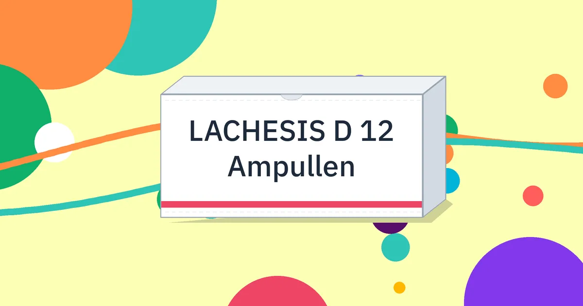 Symbolbild: Packung mit der Aufschrift LACHESIS D 12 Ampullen (PZN 11706832) – Verfügbarkeit und Bezug in Apotheken in Frankfurt am Main