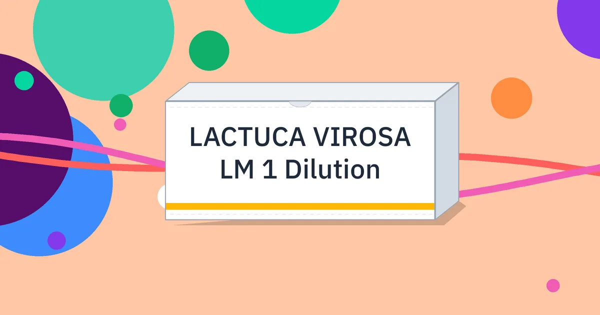 Symbolbild: Packung mit der Aufschrift LACTUCA VIROSA LM 1 Dilution (PZN 13520681) – Verfügbarkeit und Bezug in Apotheken in Frankfurt am Main
