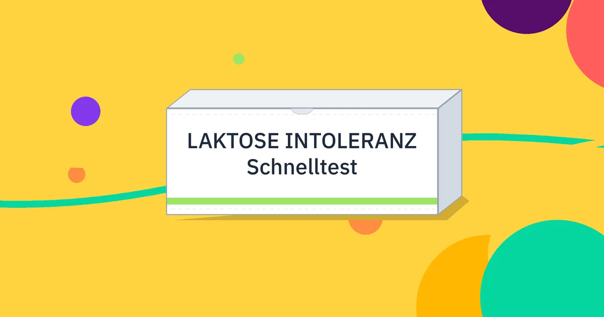 Symbolbild: Packung mit der Aufschrift LAKTOSE INTOLERANZ Schnelltest (PZN 01396827) – Verfügbarkeit und Bezug in Apotheken in Frankfurt am Main