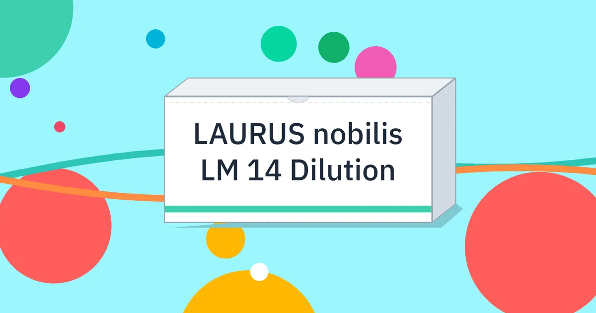 Symbolbild: Packung mit der Aufschrift LAURUS nobilis LM 14 Dilution (PZN 13524532) – Verfügbarkeit und Bezug in Apotheken in Frankfurt am Main