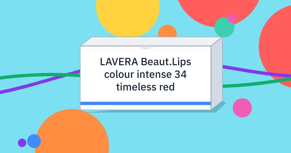 Symbolbild: Packung mit der Aufschrift LAVERA Beaut.Lips colour intense 34 timeless red (PZN 11145724) – Verfügbarkeit und Bezug in Apotheken in Frankfurt am Main