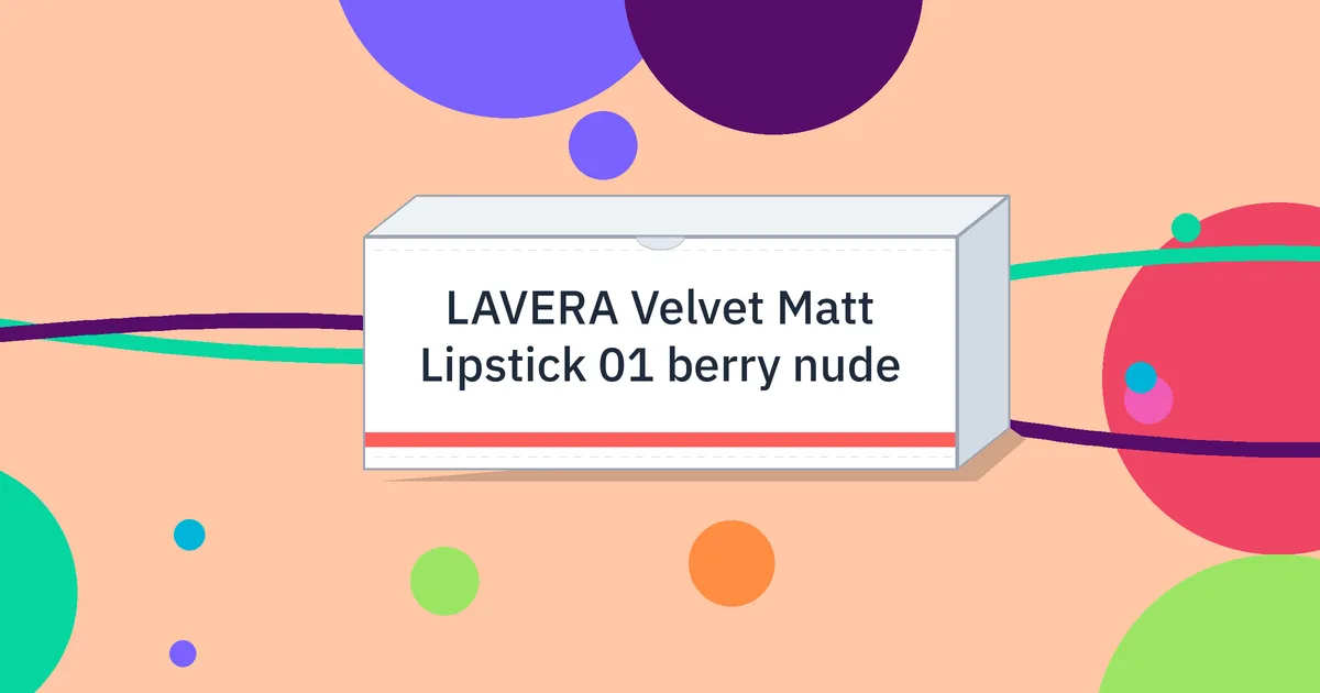 Symbolbild: Packung mit der Aufschrift LAVERA Velvet Matt Lipstick 01 berry nude (PZN 16929324) – Verfügbarkeit und Bezug in Apotheken in Frankfurt am Main