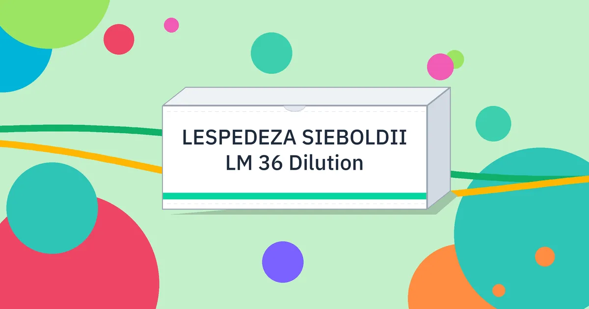 Symbolbild: Packung mit der Aufschrift LESPEDEZA SIEBOLDII LM 36 Dilution (PZN 13528033) – Verfügbarkeit und Bezug in Apotheken in Frankfurt am Main