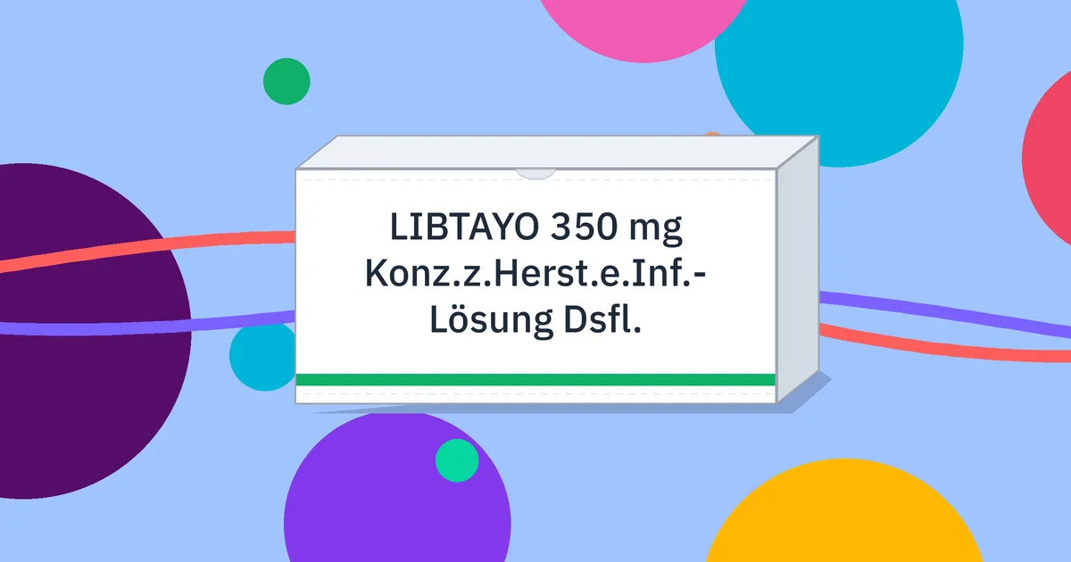 Symbolbild: Packung mit der Aufschrift LIBTAYO 350 mg Konz.z.Herst.e.Inf.-Lösung Dsfl. (PZN 19415169) – Verfügbarkeit und Bezug in Apotheken in Frankfurt am Main