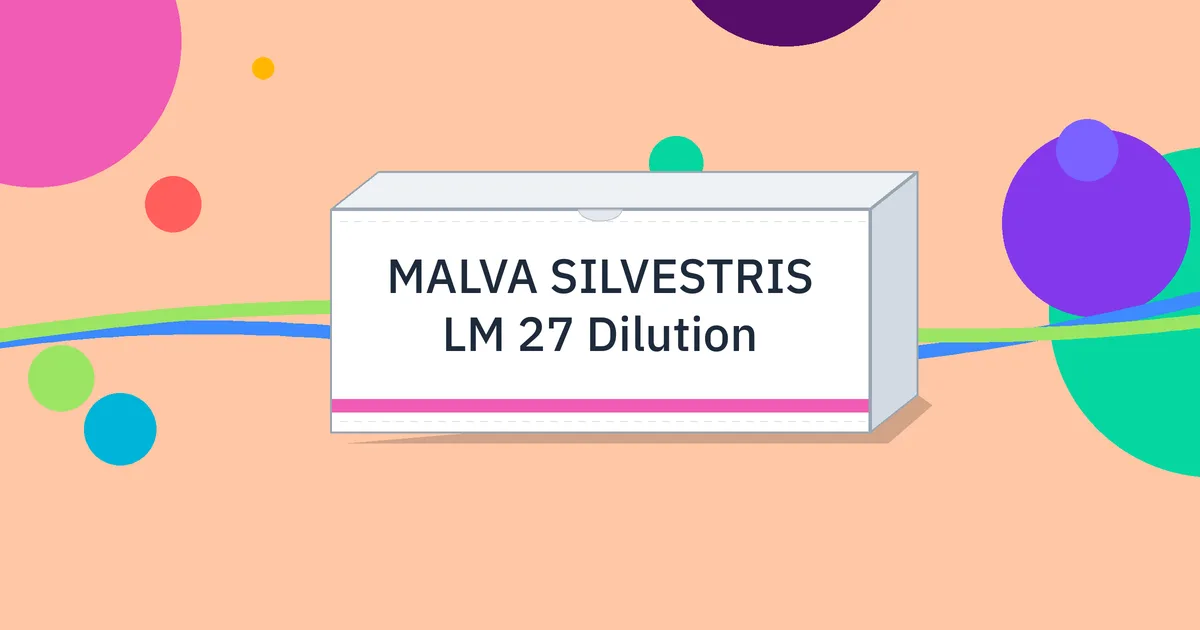 Symbolbild: Packung mit der Aufschrift MALVA SILVESTRIS LM 27 Dilution (PZN 13540063) – Verfügbarkeit und Bezug in Apotheken in Frankfurt am Main