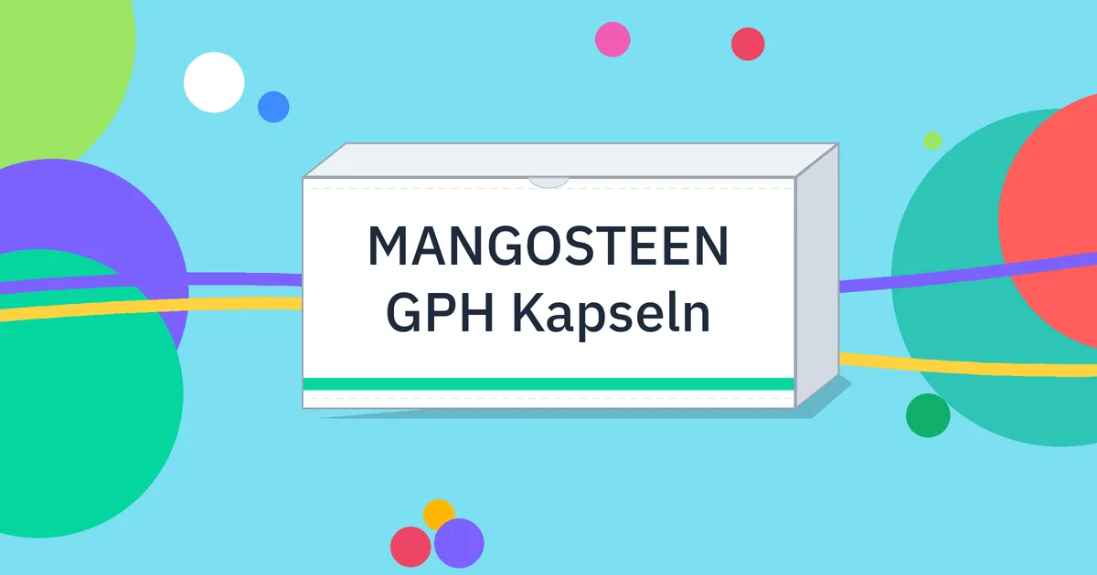 Symbolbild: Packung mit der Aufschrift MANGOSTEEN GPH Kapseln (PZN 10230333) – Verfügbarkeit und Bezug in Apotheken in Frankfurt am Main