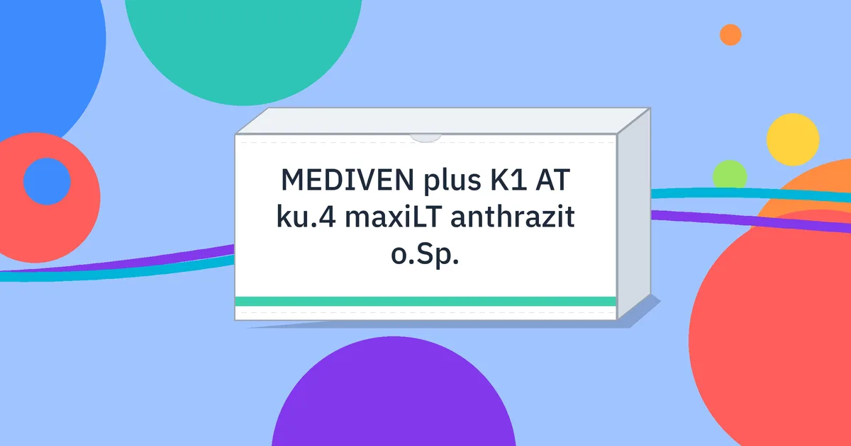 Symbolbild: Packung mit der Aufschrift MEDIVEN plus K1 AT ku.4 maxiLT anthrazit o.Sp. (PZN 15068794) – Verfügbarkeit und Bezug in Apotheken in Frankfurt am Main