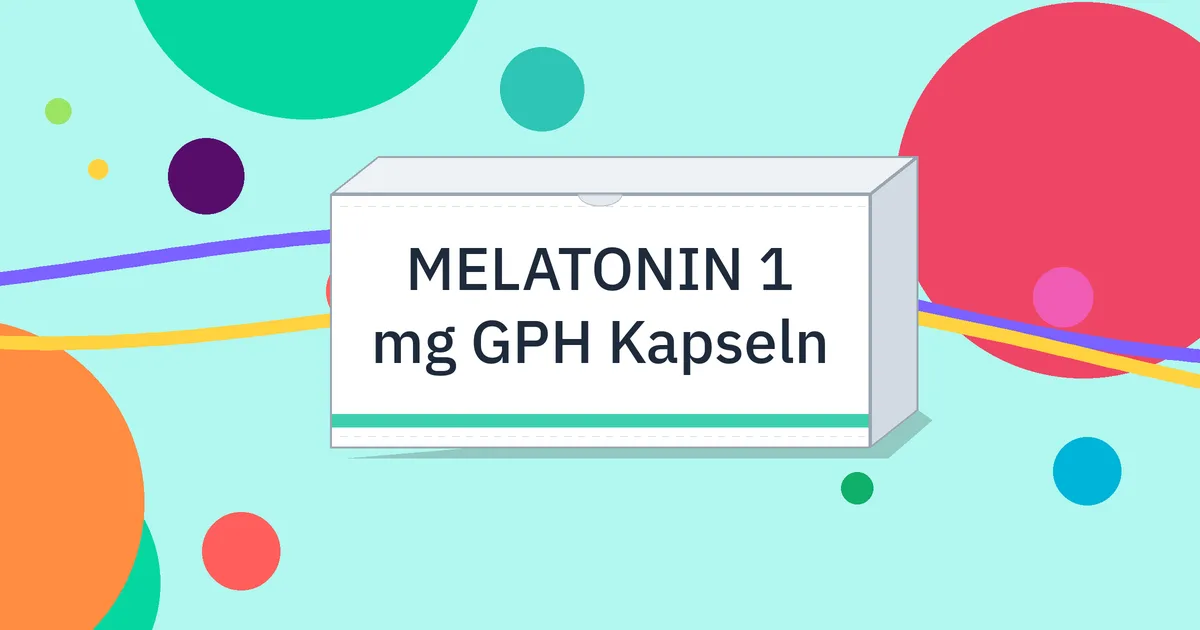Symbolbild: Packung mit der Aufschrift MELATONIN 1 mg GPH Kapseln (PZN 11239046) – Verfügbarkeit und Bezug in Apotheken in Frankfurt am Main