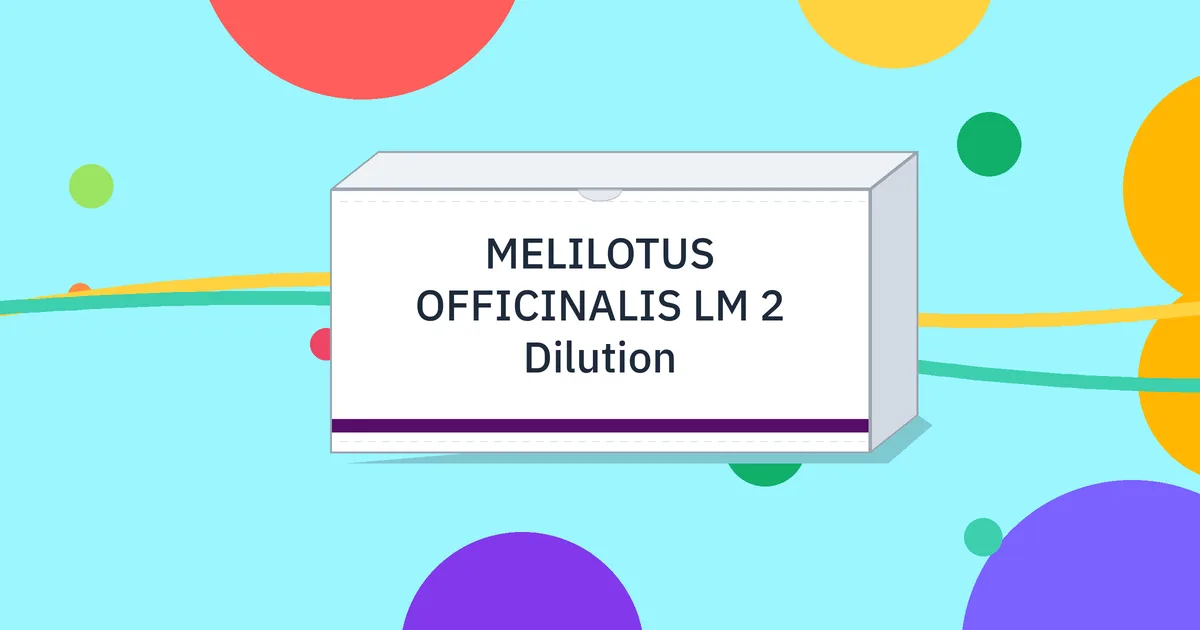 Symbolbild: Packung mit der Aufschrift MELILOTUS OFFICINALIS LM 2 Dilution (PZN 13602723) – Verfügbarkeit und Bezug in Apotheken in Frankfurt am Main