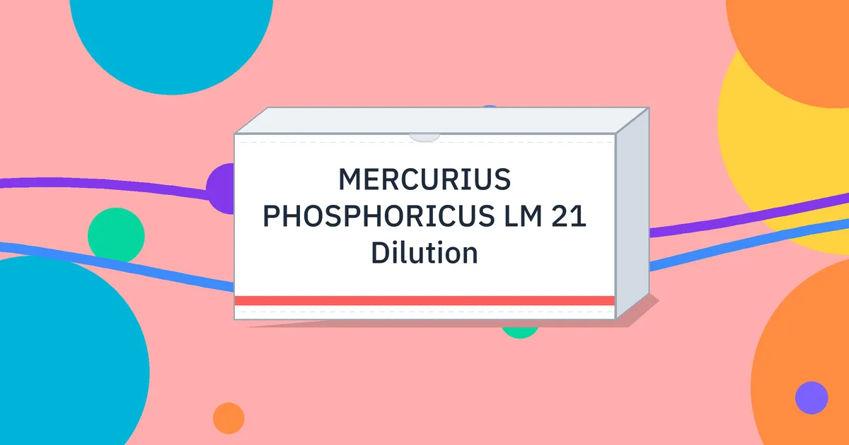 Symbolbild: Packung mit der Aufschrift MERCURIUS PHOSPHORICUS LM 21 Dilution (PZN 12952817) – Verfügbarkeit und Bezug in Apotheken in Frankfurt am Main