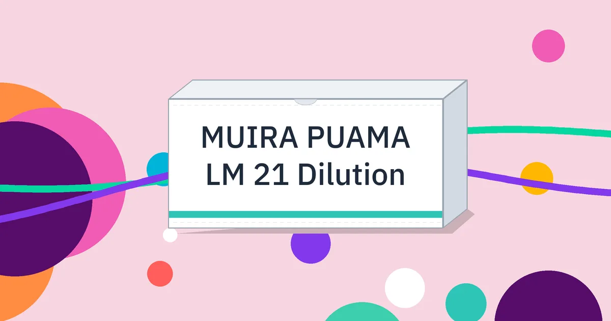 Symbolbild: Packung mit der Aufschrift MUIRA PUAMA LM 21 Dilution (PZN 13611314) – Verfügbarkeit und Bezug in Apotheken in Frankfurt am Main