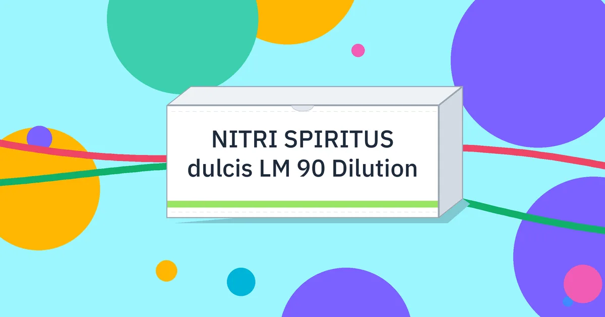 Symbolbild: Packung mit der Aufschrift NITRI SPIRITUS dulcis LM 90 Dilution (PZN 13619876) – Verfügbarkeit und Bezug in Apotheken in Frankfurt am Main
