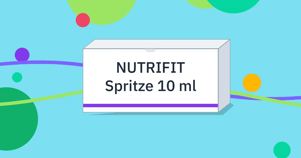 Symbolbild: Packung mit der Aufschrift NUTRIFIT Spritze 10 ml (PZN 13712127) – Verfügbarkeit und Bezug in Apotheken in Frankfurt am Main