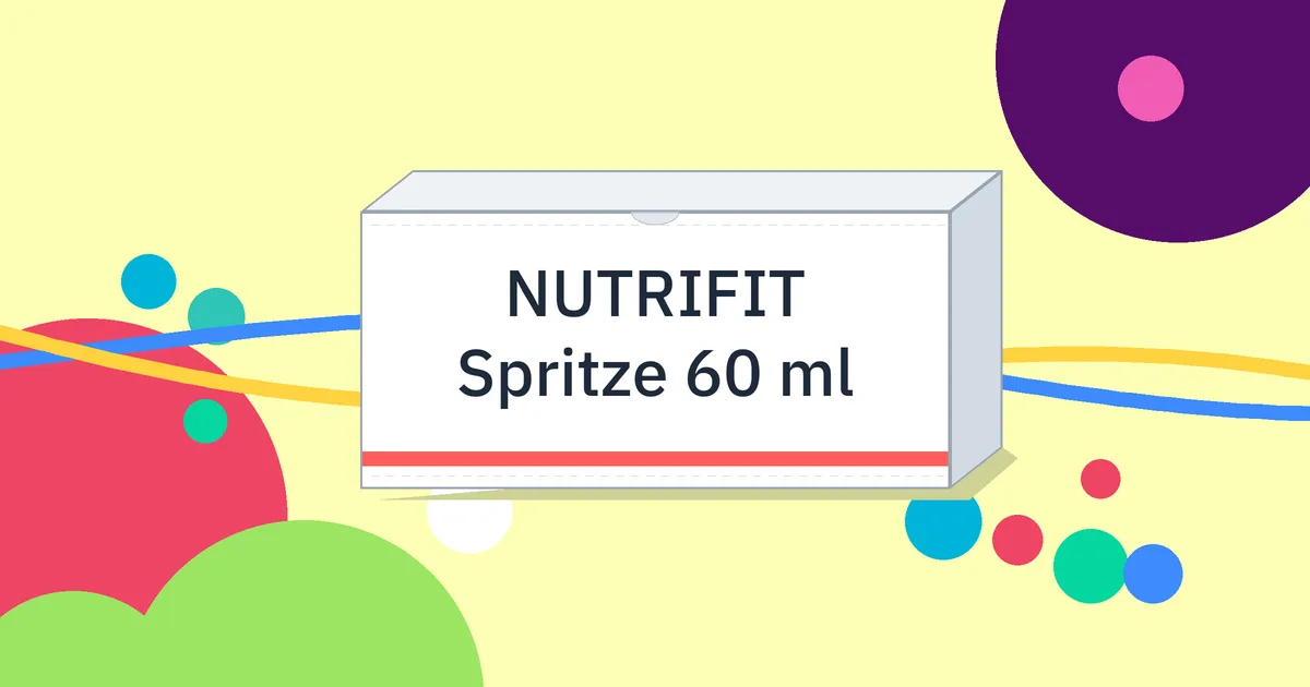 Symbolbild: Packung mit der Aufschrift NUTRIFIT Spritze 60 ml (PZN 13712162) – Verfügbarkeit und Bezug in Apotheken in Frankfurt am Main